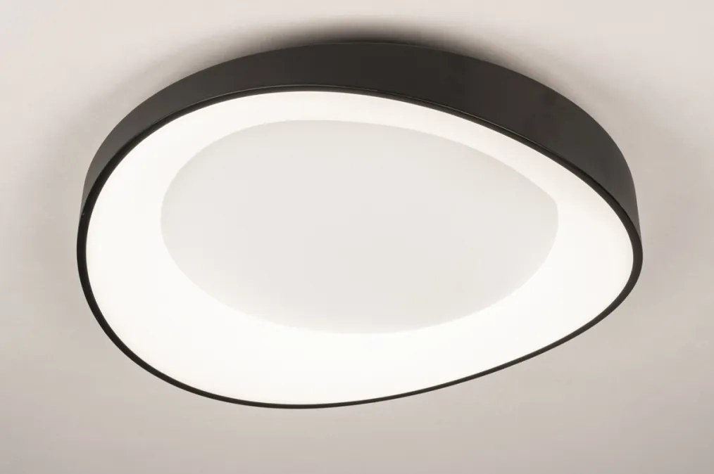 Stropní designové LED svítidlo Organic Black 48