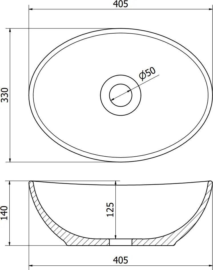 Keramické umyvadlo MEXEN ELZA - mátové matné, 21014046