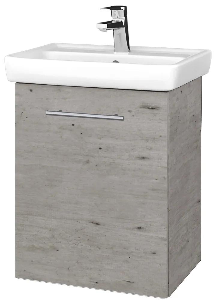 Dřevojas Koupelnová skříň DOOR SZD 50 Varianta: N01 Bílá lesk / Úchytka T01 / N07 Stone / Levé