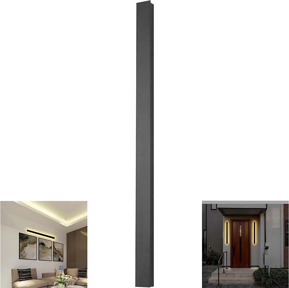LED Venkovní nástěnné svítidlo LED/16W/230V 4000K IP65 101 cm černá
