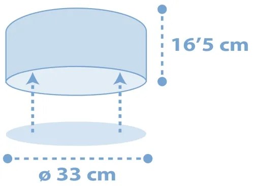 Dalber 82216T - Dětské stropní svítidlo STAR LIGHT 2xE27/60W/230V modrá