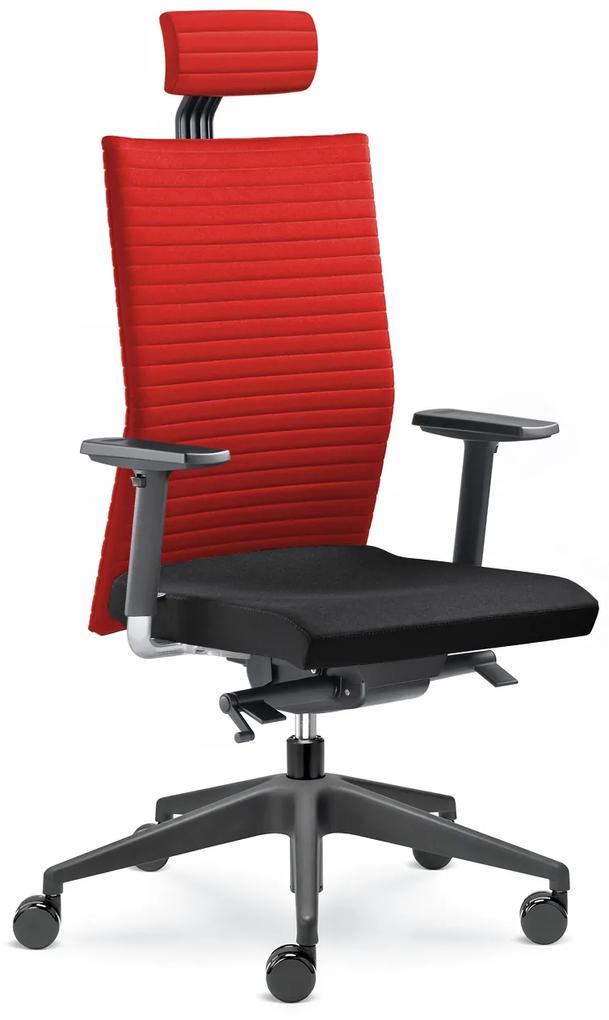 LD seating Element 435-SYS - Kancelářská židle  - červená/černá