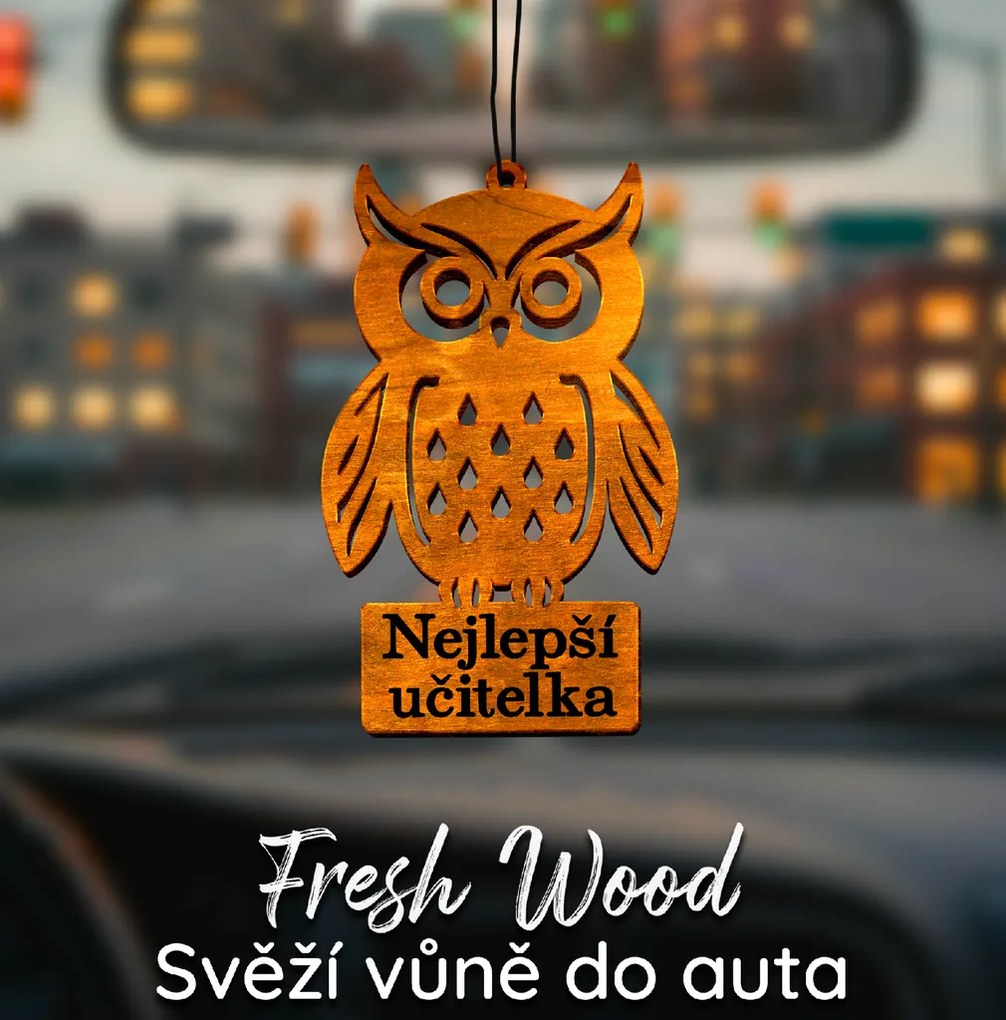 Ahome CZ Dřevěná vůně do auta – Nejlepší učitelka