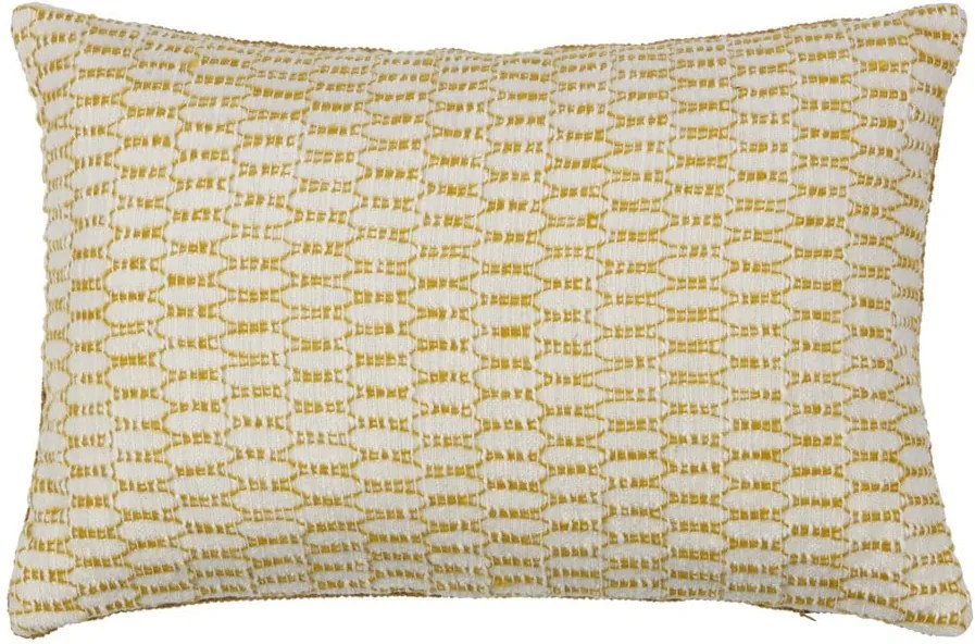 Oboustranný polštář BePureHome Ivory Mustard, 40 x 60 cm