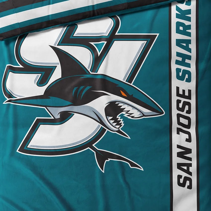 Mikroplyšové povlečení NHL San Jose Sharks Belt