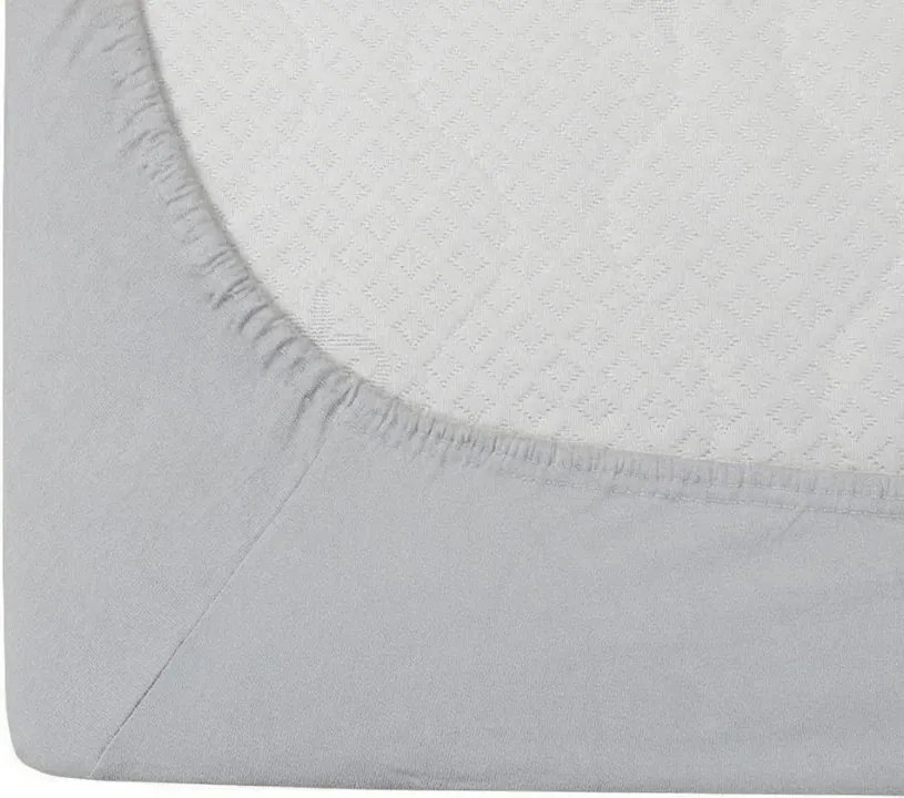Jersey prostěradlo HIGHFIT stříbrné 90 x 200 cm