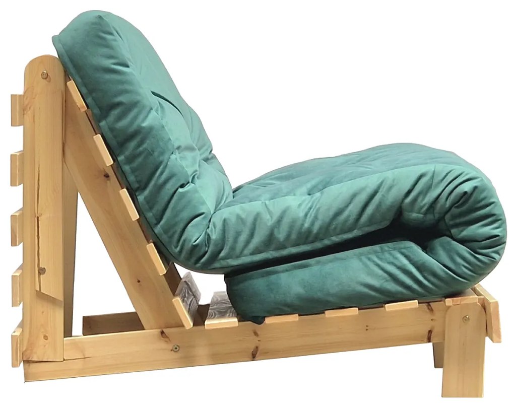 Karup Rozkládací pohovka futon Root 90x200 SMRK / BOROVICE - Černá