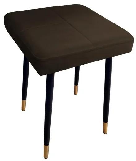 Kovová stolička Vigy černo-zlatá podstava