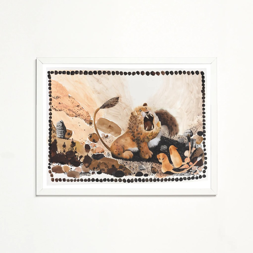 Filip Pošivač | Lvi Rám: Černý, Velikost: 50 x 70 cm