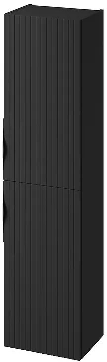 Cersanit Tirso, vysoká závěsná skříňka 400x302x1600 mm, černá matná, S1017-009