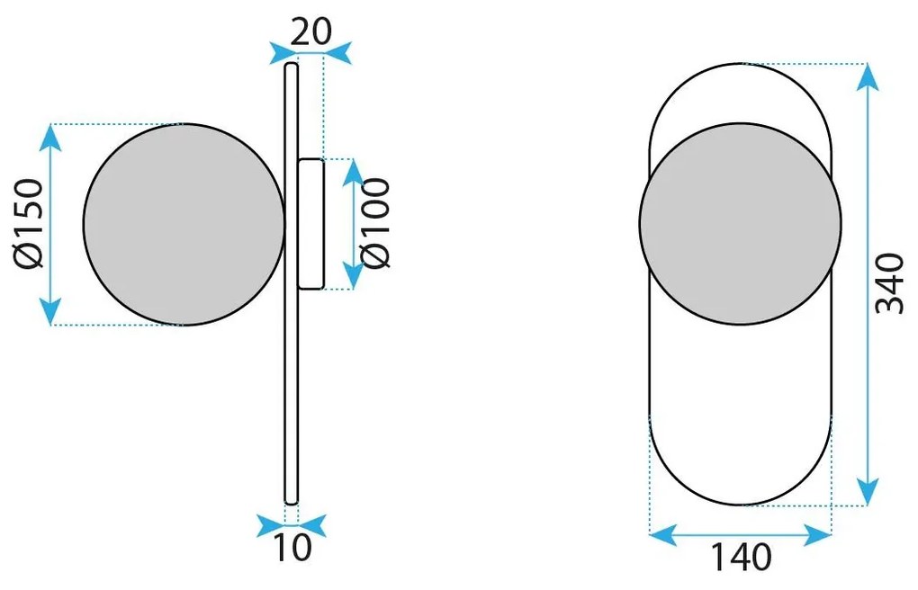 Toolight Nástěnné osvětlení Minimalist APP1755-1W černé