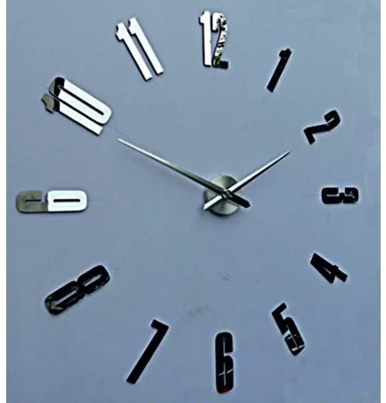 Nástěnné hodiny zrcadlo HOPARTI 3D DIY hodiny jako obraz. | 3D hodiny 12SZ041 HEU+