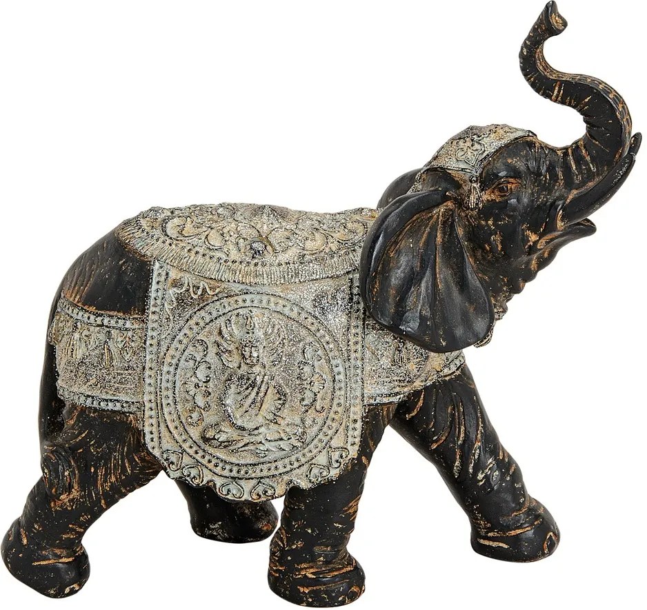 Slon se stříbrným přehozem, 18 cm