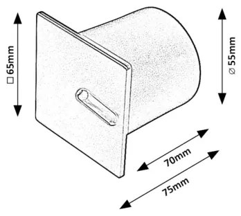 Rabalux 71171 - LED Schodišťové svítidlo BOVEN LED/3W/230V černá