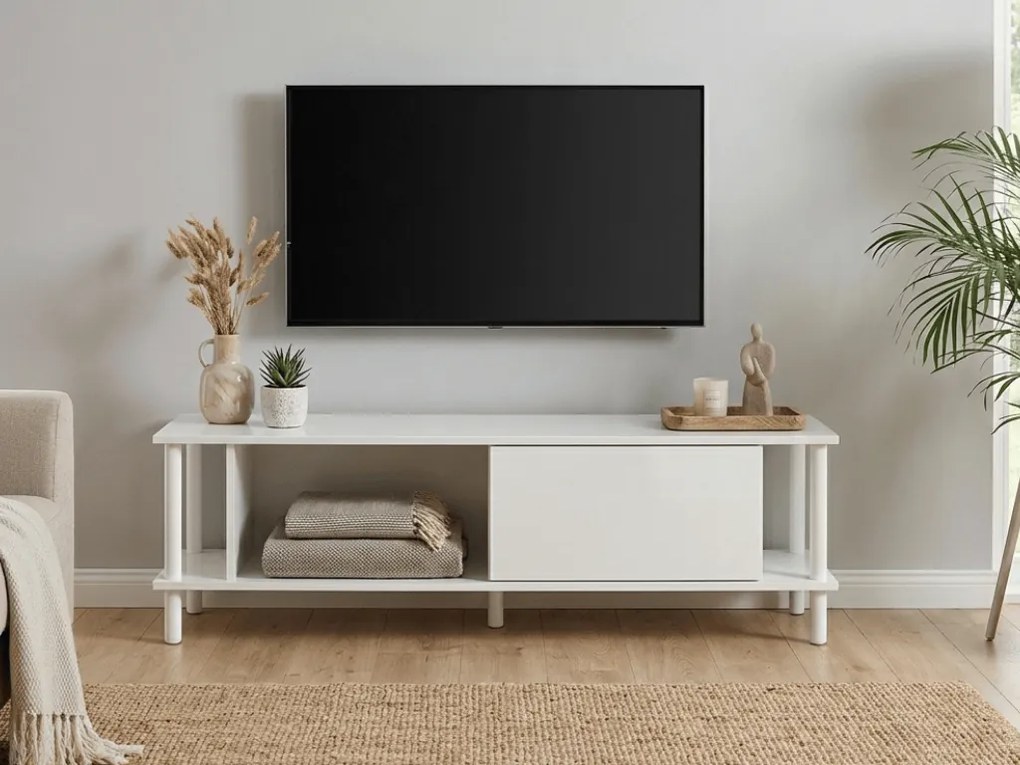 TV stolek PARIS 150 cm, bílá
