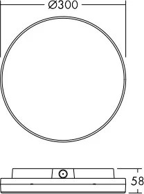 LED svítidlo THORNeco LENA VF 300mm 2400lm 3000/3500/4000/5700/6500K IP54 96637982
