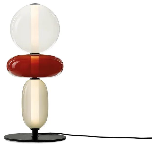 Bomma Pebbles skleněná podlahová/stolní lampa, malá Barva: Zelená, Konfigurace: Model 1