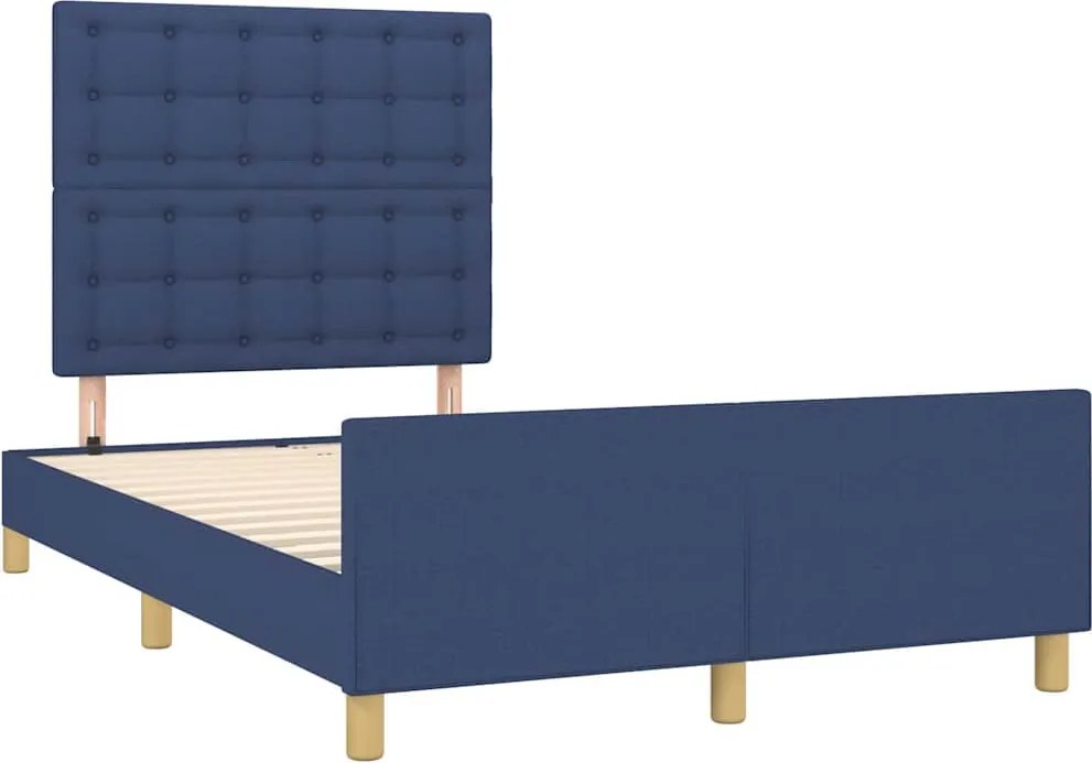 Rám postele bez matrace modrá 120x200 cm textil 3125371