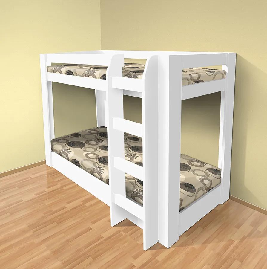 Patrová postel PATR - 1 HIT barva lamina: Bílá 113,bez matrace