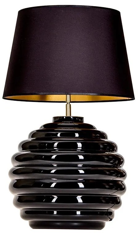 4concepts Designová stolní lampa SAINT TROPEZ BLACK Barva: Černo-zlatá