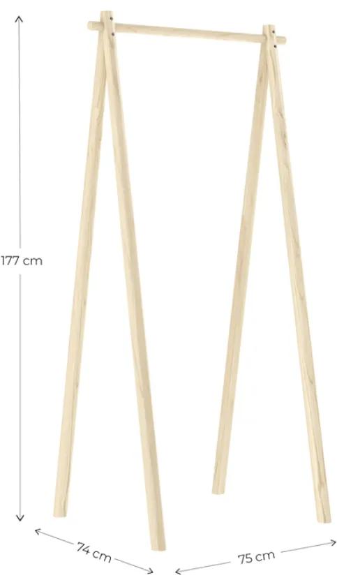 Dřevěný věšák Karup Design Hongi 177 x 75 cm