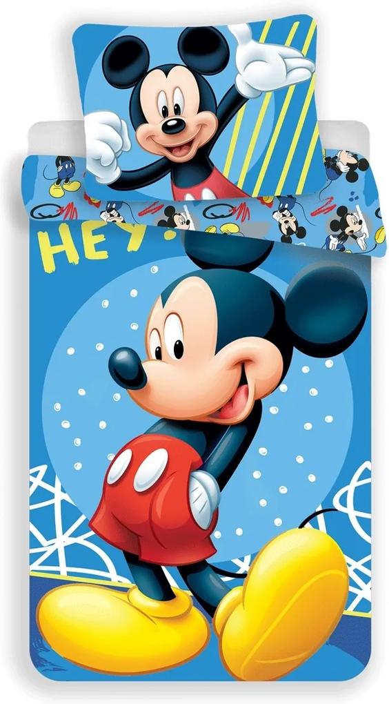 Jerry Fabrics Dětské bavlněné povlečení Mickey 043, 140 x 200 cm, 70 x 90 cm
