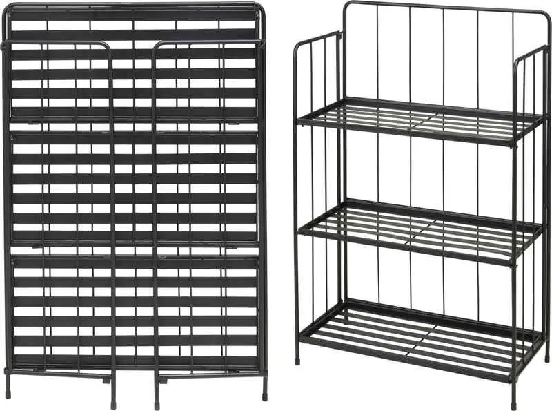 Progarden progarden stojan na květiny kovový 3 patra 90 cm černá ko-x71000100