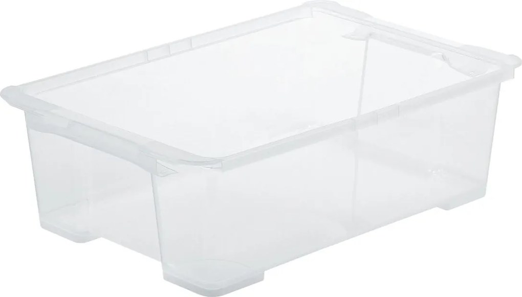 Regalux Úložný box, 58,3 × 39,2 × 18,3 cm, 30 l, transparentní