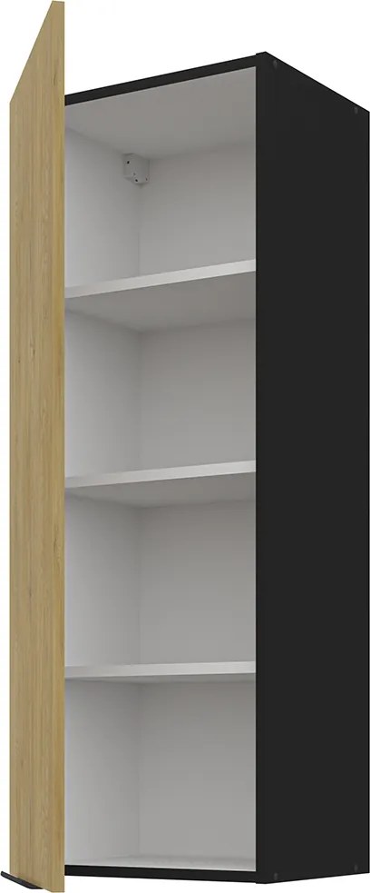 CREMONA cc | horní skříňka 40 G-108 1F policová | 40 cm | EXTRA VYSOKÁ | černá/cremona