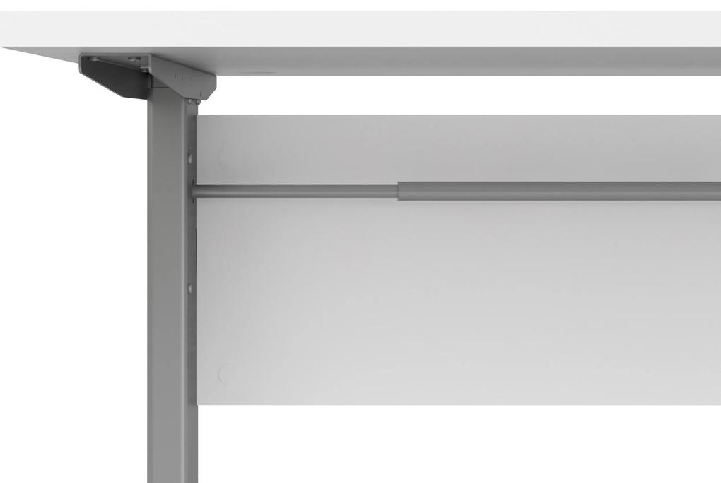 Kancelářský stůl s elektrickým polohováním Prima 80400/318 bílý/stříbrné nohy