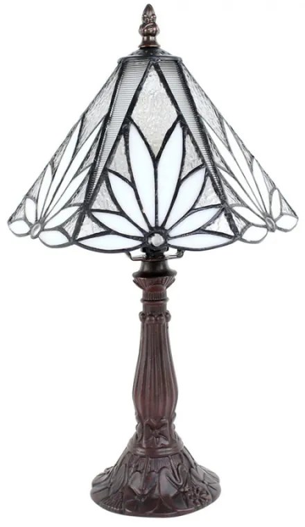 Nástěnná lampa Tiffany White, Brown 20*34 cm E14/max 1*25W – 20x34 cm