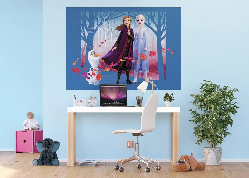 Dětská vliesová fototapeta na zed' Ledové Království v Lese, Disney | 155 x 110 cm | DFTDNM 5264