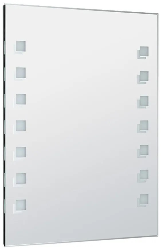 Aqualine Zrcadlo s LED osvětlením 60x80cm, kolíbkový vypínač