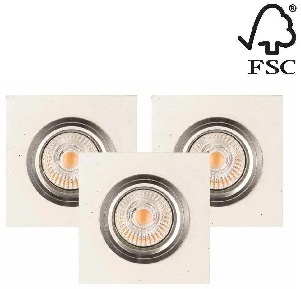 Spot-Light | Spot-Light 2515337 - SADA 3x LED Podhledové svítidlo VITAR 1xGU10/5W/230V beton | SP0749