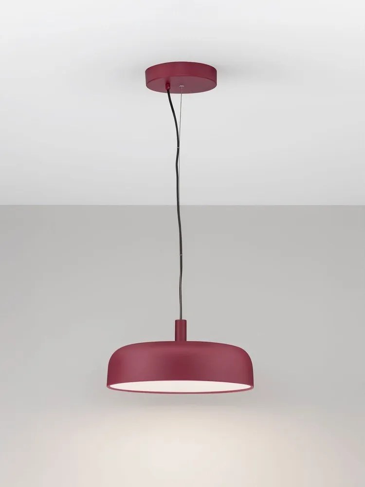 Vínové hliníkové LED stmívatelné závěsné svítidlo ø 40 cm Noelia – Nova Luce