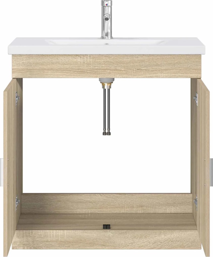 Sada koupelnového nábytku Dub sonoma 81 x 40 x 84,5 cm 3404360