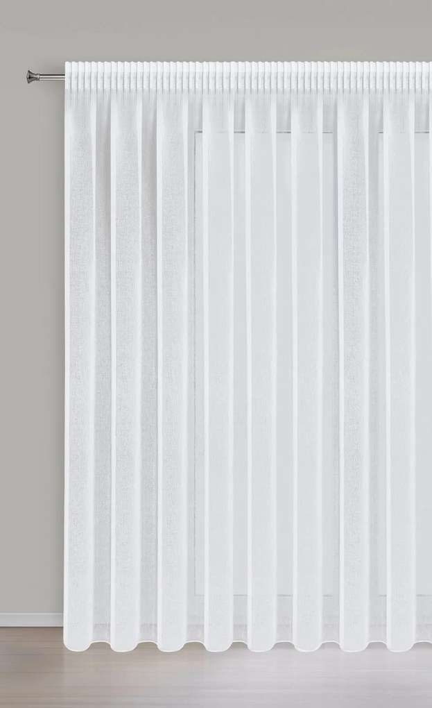 ZÁCLONA NA PÁSCE ELPIDIA 350X250 CM BÍLÁ