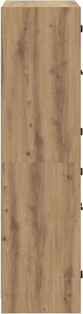 Vysoký bufet Artisanový dub 68 x 37 x 142 cm Kompozitní dřevo 3402630