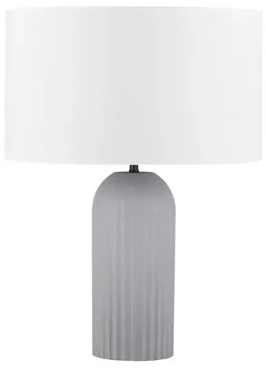 LED šedo-bílá stolní lampa Ammos