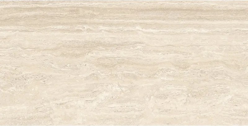 Mexen Neo Travertino Matná rektifikovaná glazovaná gresová dlaždice Crema G1, podlahová a nástěnná 120 x 60 cm