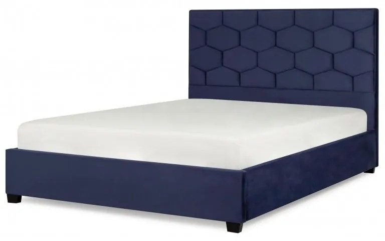 Hector Čalouněná postel Honey 160x200 modrá