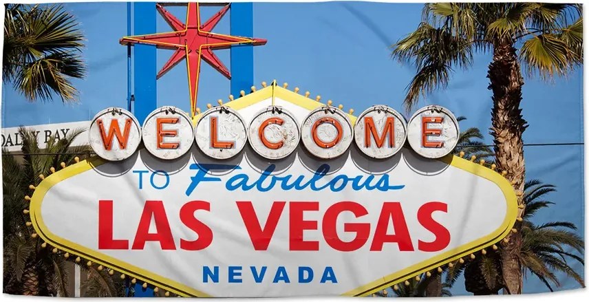 Sablio Ručník Welcome to Las Vegas - 70x140 cm