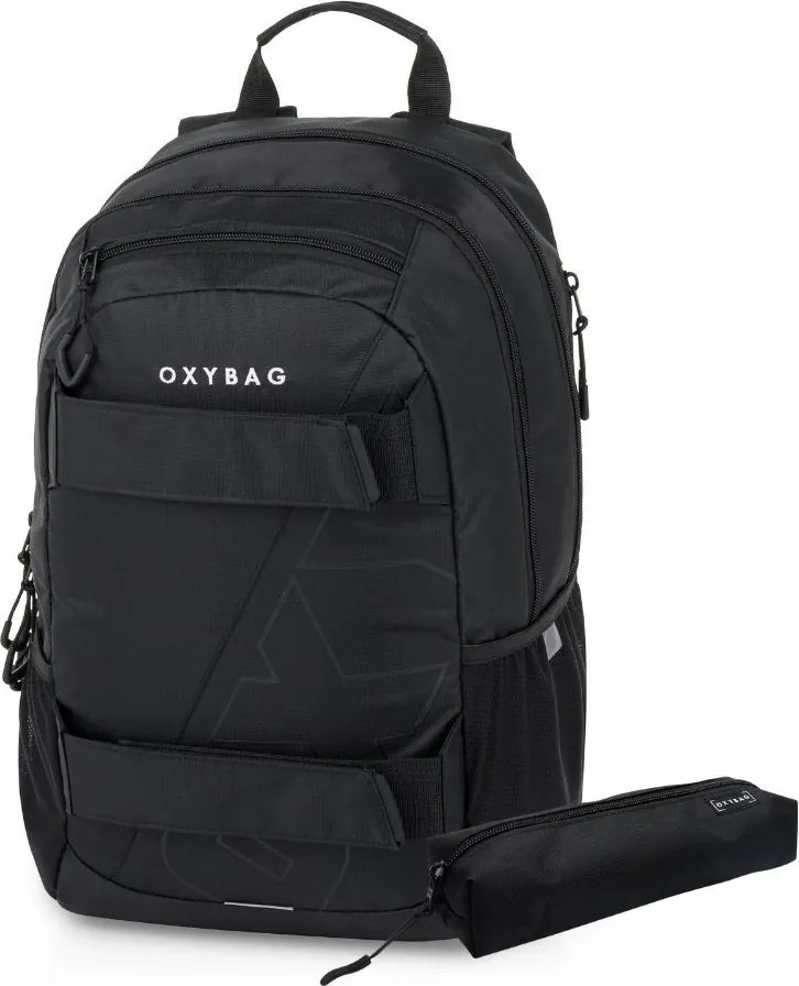 Oxybag OXY SPORT - set 2 ks: studentský batoh Black, penál