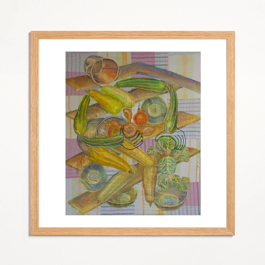 Daniela Krajčová | Tekvice Rám: Bílý, Velikost: 60 x 60 cm