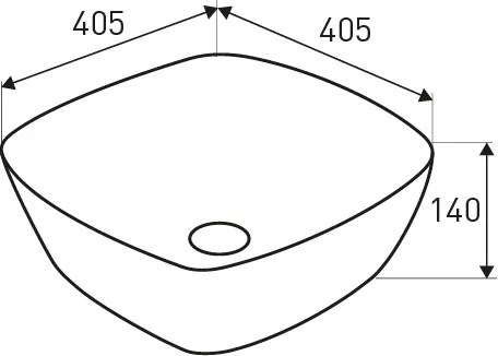 Novoterm Keramické umyvadlo na desku NV-KR-650 bílé