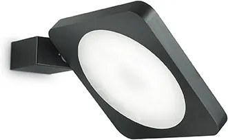 LED Nástěnné svítidlo Ideal Lux Flap AP1 Square nero 155425 černé čtvercové