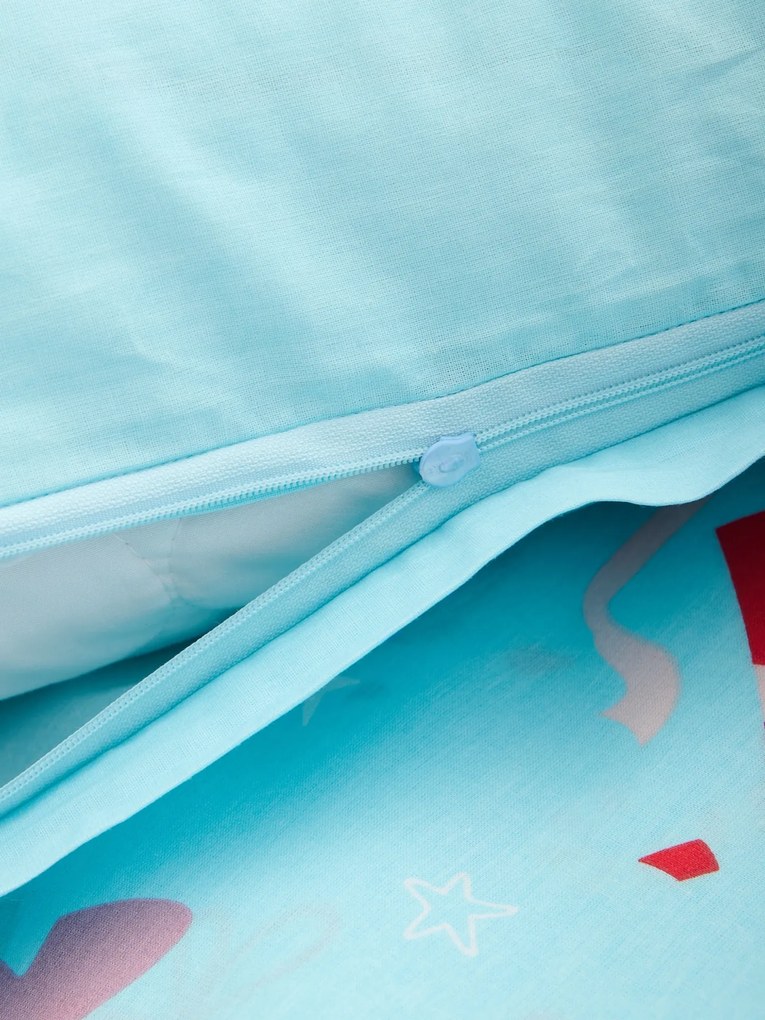 Sinsay - Bavlněná dětská sada povlečení s vánočním motivem Stitch - modrá