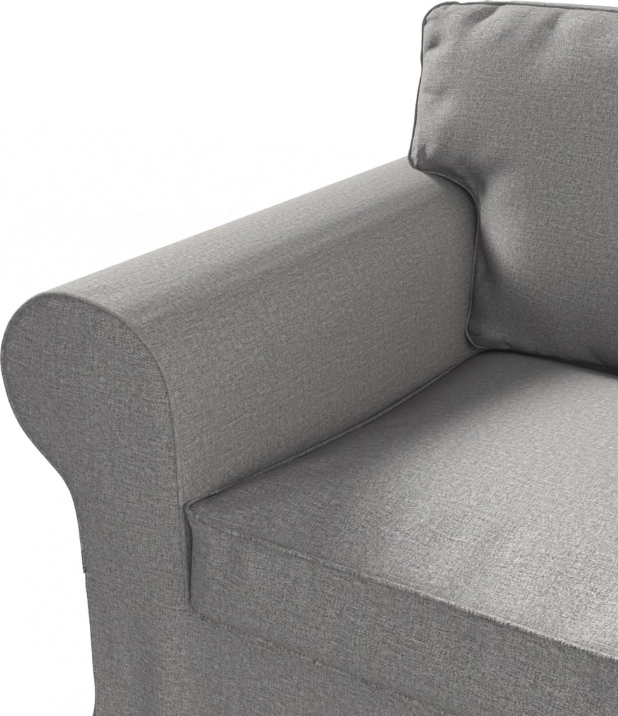 Potah na křeslo IKEA Ektorp barva šedá látka pletený vzor