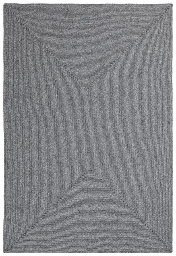 Hans Home | Kusový koberec Braided 105551 Light Grey – na ven i na doma - 160x230