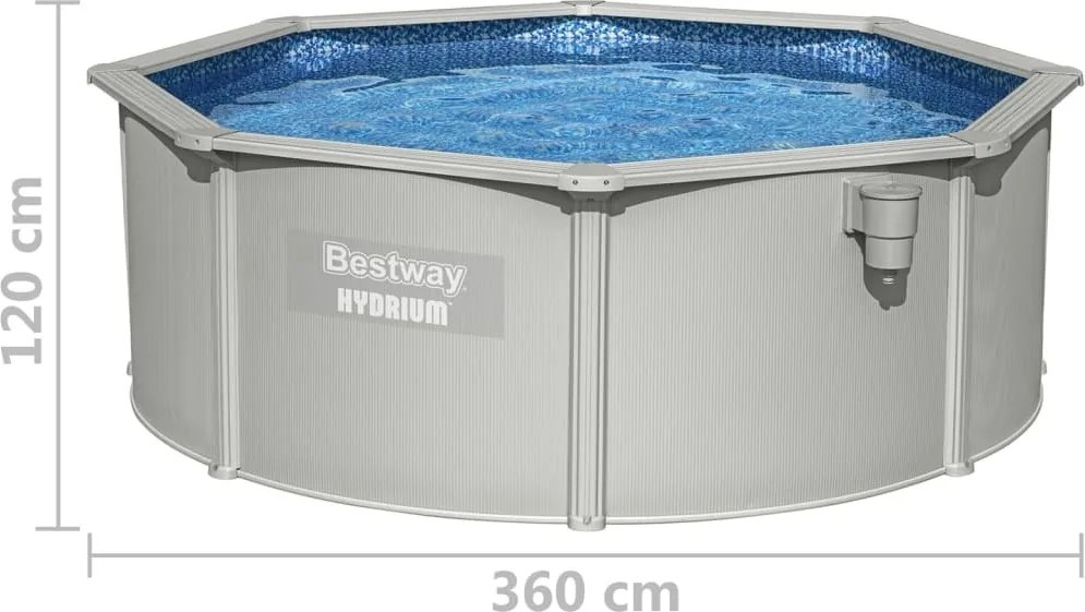 Bestway Nadzemní bazén s rámem Hydrium kulatý 360 x 120 cm [93338]